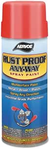 Aervoe 306 16 Oz. Safety Black Rustproof Paint(12 Oz Fill) (6 CAN I ...