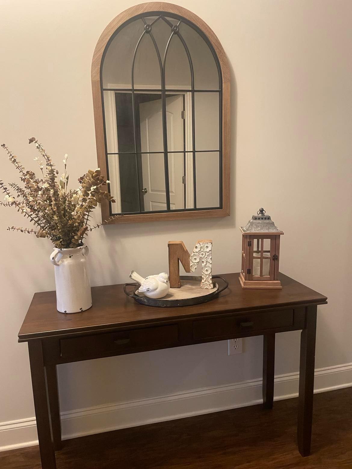 $22/mo - Finance blue page Arched Mirror, Farmhouse Arch Mirror Wall Decor, Decorative Wall ...