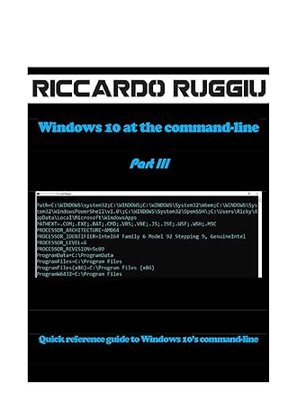 Amazon.com: Windows 10 at the command-line Part III: Quick reference guide to Windows 10's ...