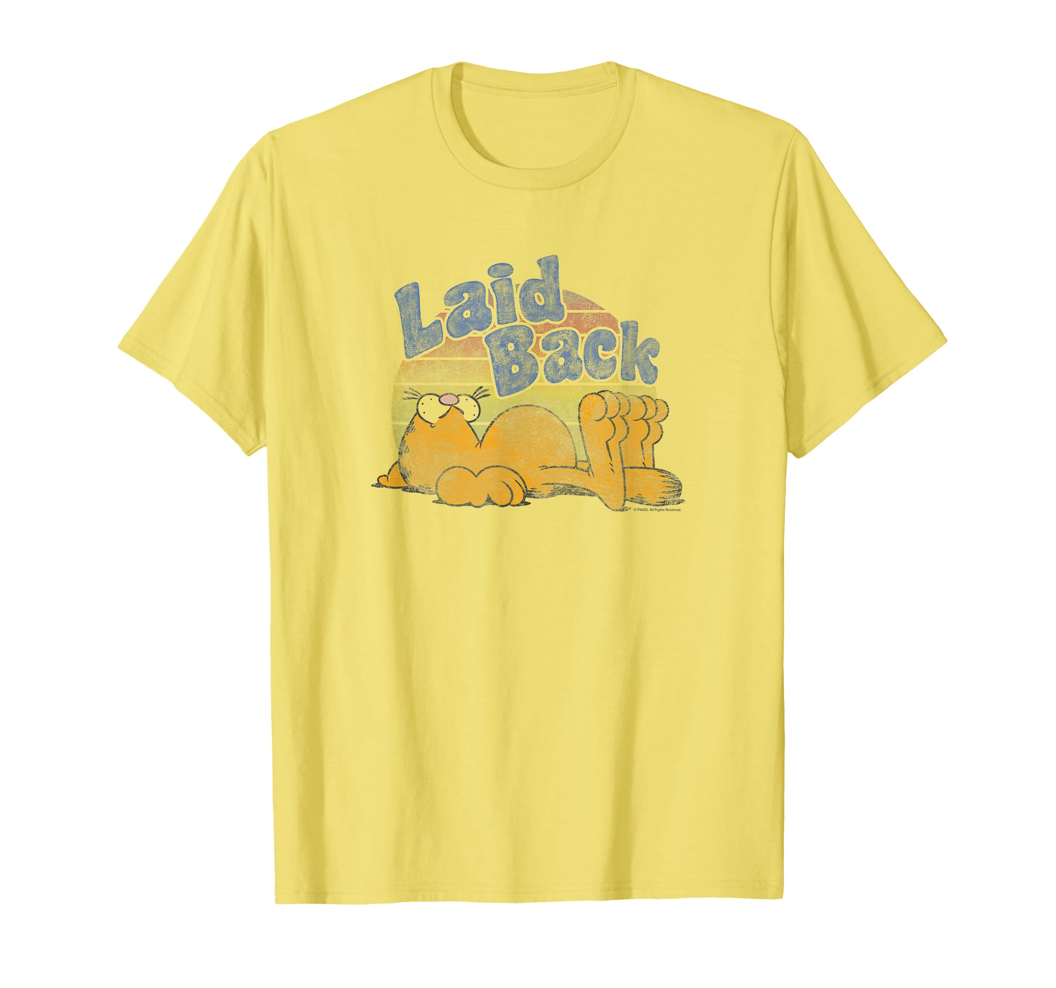 Amazon.com: Garfield Laid Back T-Shirt : Clothing, Shoes & Jewelry