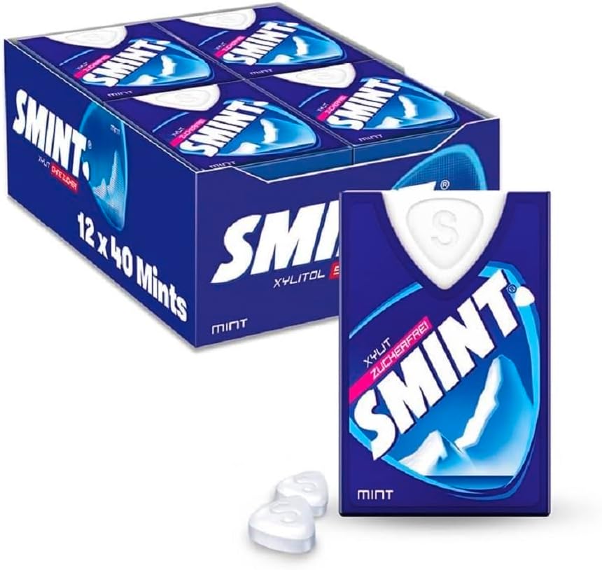 Amazon.com : Smint Mints Peppermint, Sugar Free, 12 Packs with 50 Mints ...