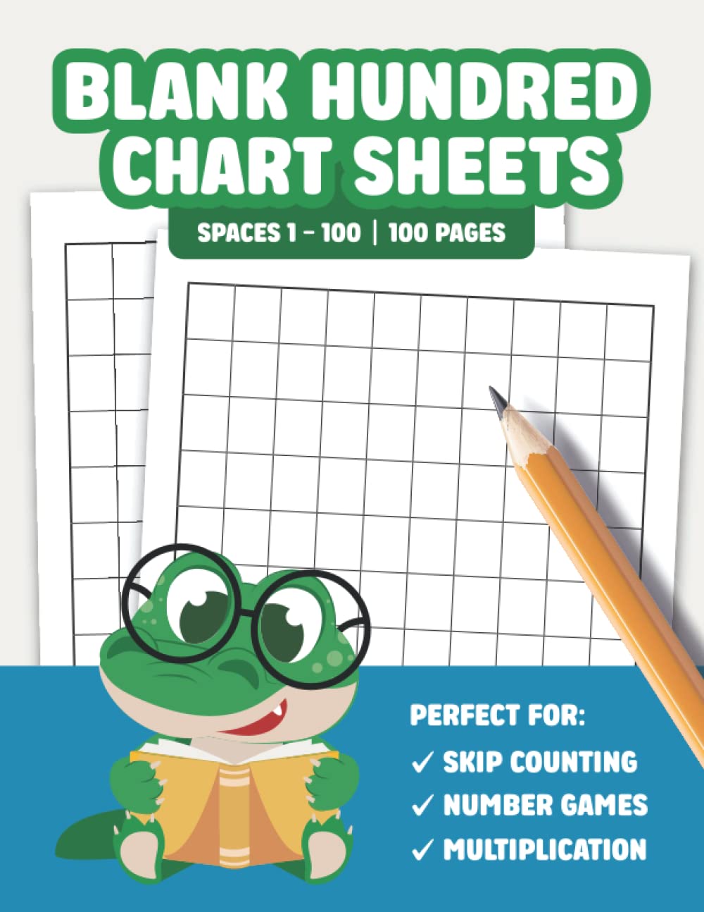 Blank Hundred Chart Sheets | Numbers 1 to 100 Worksheets: Practice ...