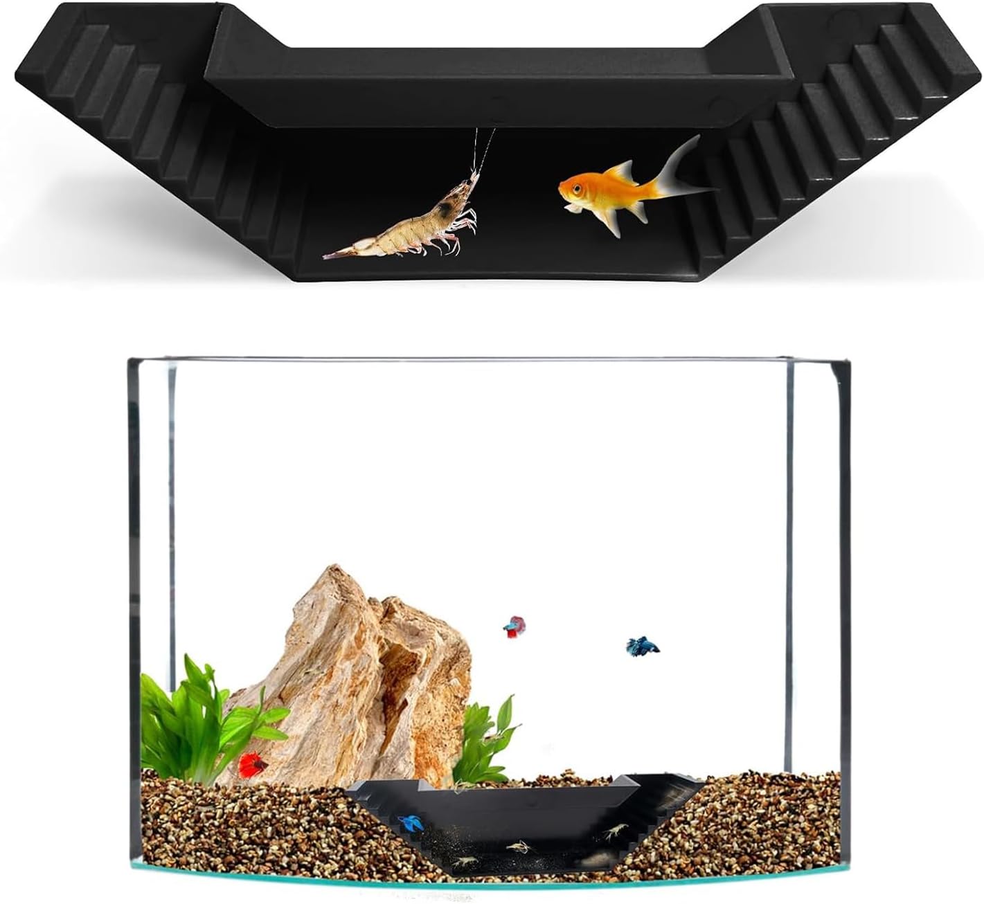 Amazon.com : JINJUMEI Aquarium Underground Tunnel Small Fish Cave ...
