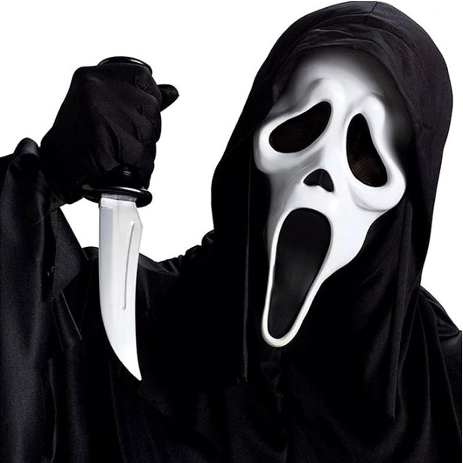 Halloween Scream Ghost Face Mask Horror Full Head Mask Halloween ...