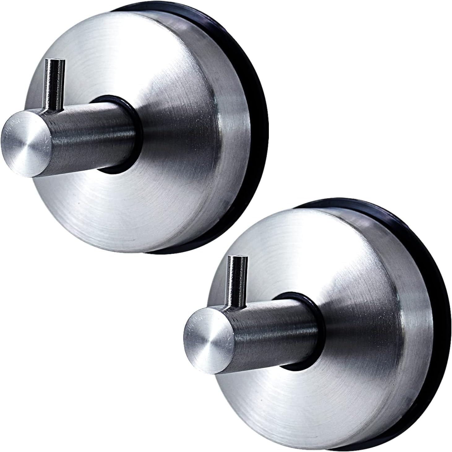 YUET 2 Pcs Suction Hooks, Vacuum Suction Cup Hook, Metal Towel Coat ...