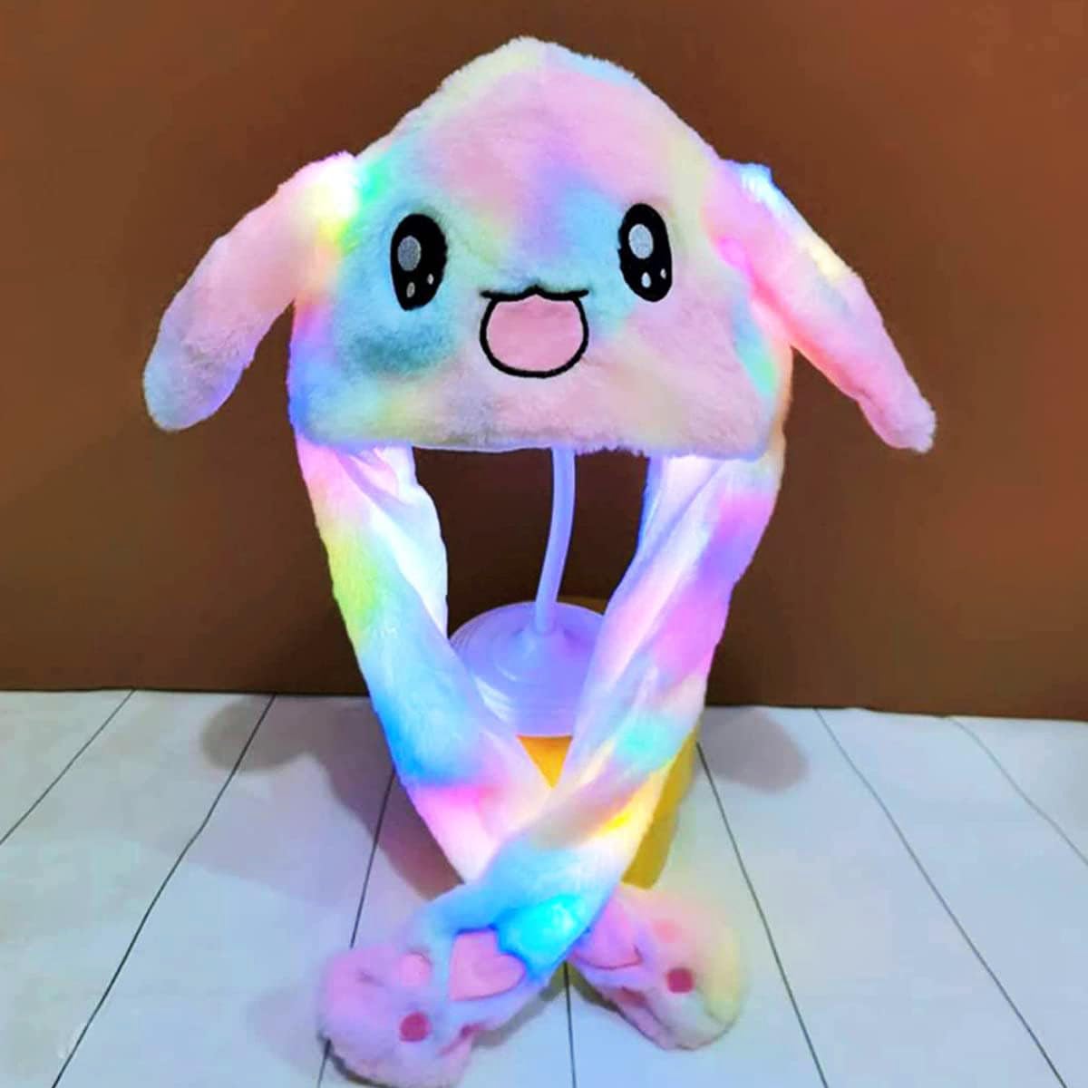 Snapklik.com : Arcimatto Animal Hat Plush Bunny Ears Moving Jumping ...