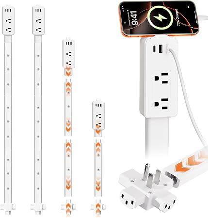 Amazon.com: 2 Pack Electrical Outlet Extender Stick Features 2 USB-A ...