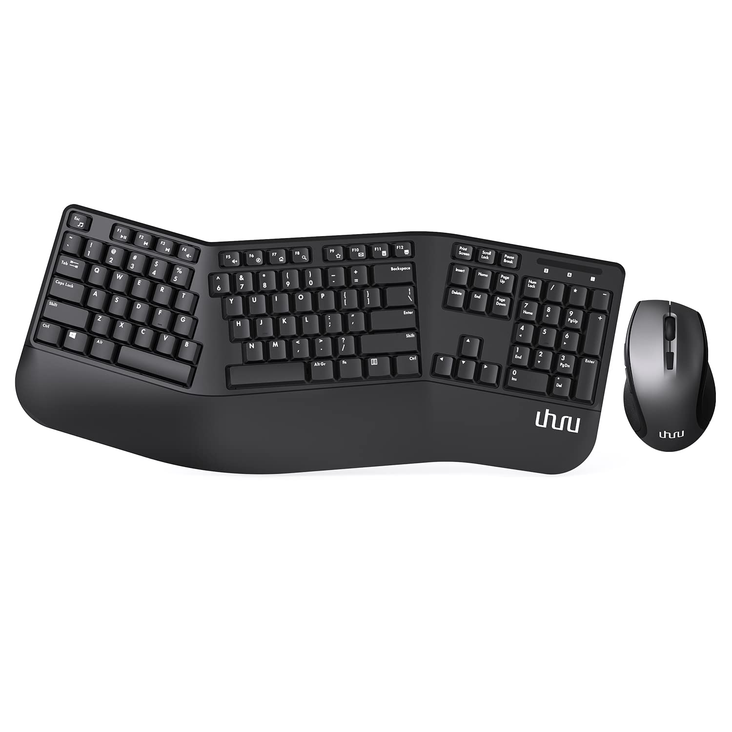 Buy Ergonomic Wireless Keyboard and Mouse - UHURU UEKM-20 Wireless Ergo ...