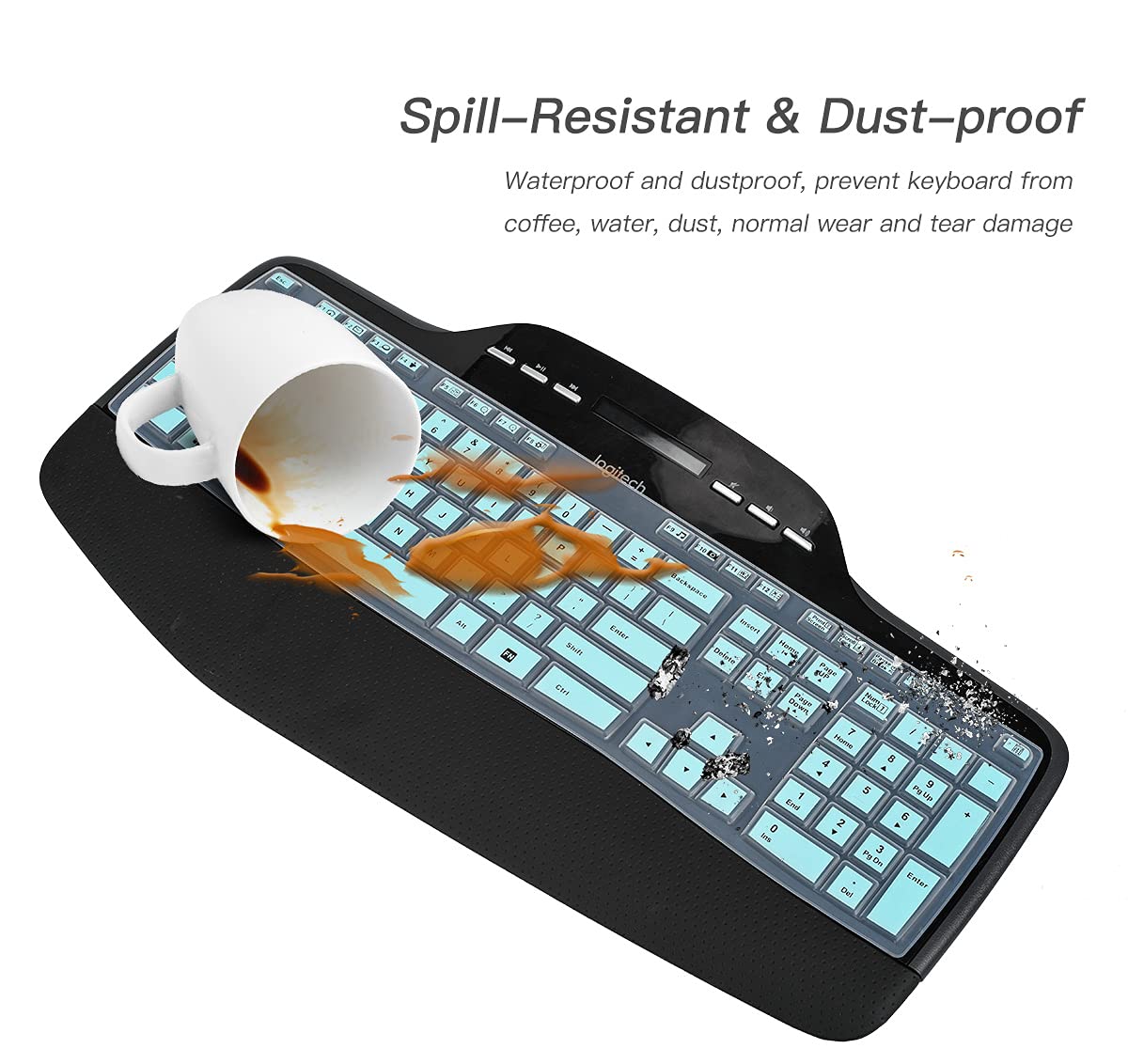 Clear Mechanical Keyboard Skin Dust Cover Joycare Silicone Keyboard ...