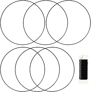 Amazon.com: 6 Pack Floral Hoops 24 Inch Metal Rings for Crafts Macrame ...