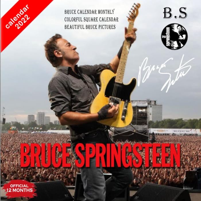 Buy Bruce Springsteen 2022 Calendar: Bruce Springsteen Calendar 2022 ...