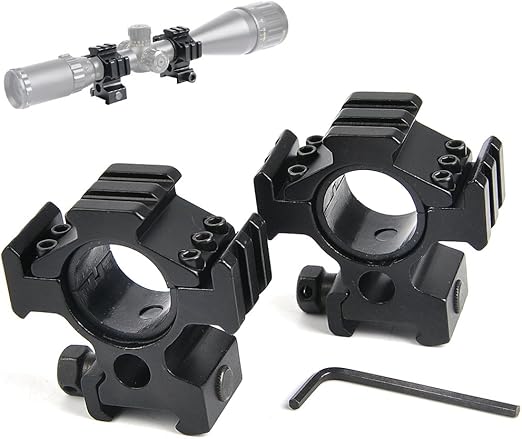 BESTSIGHT Scope Ring 1inch&30mm Scope Mount High Profile Multi ...