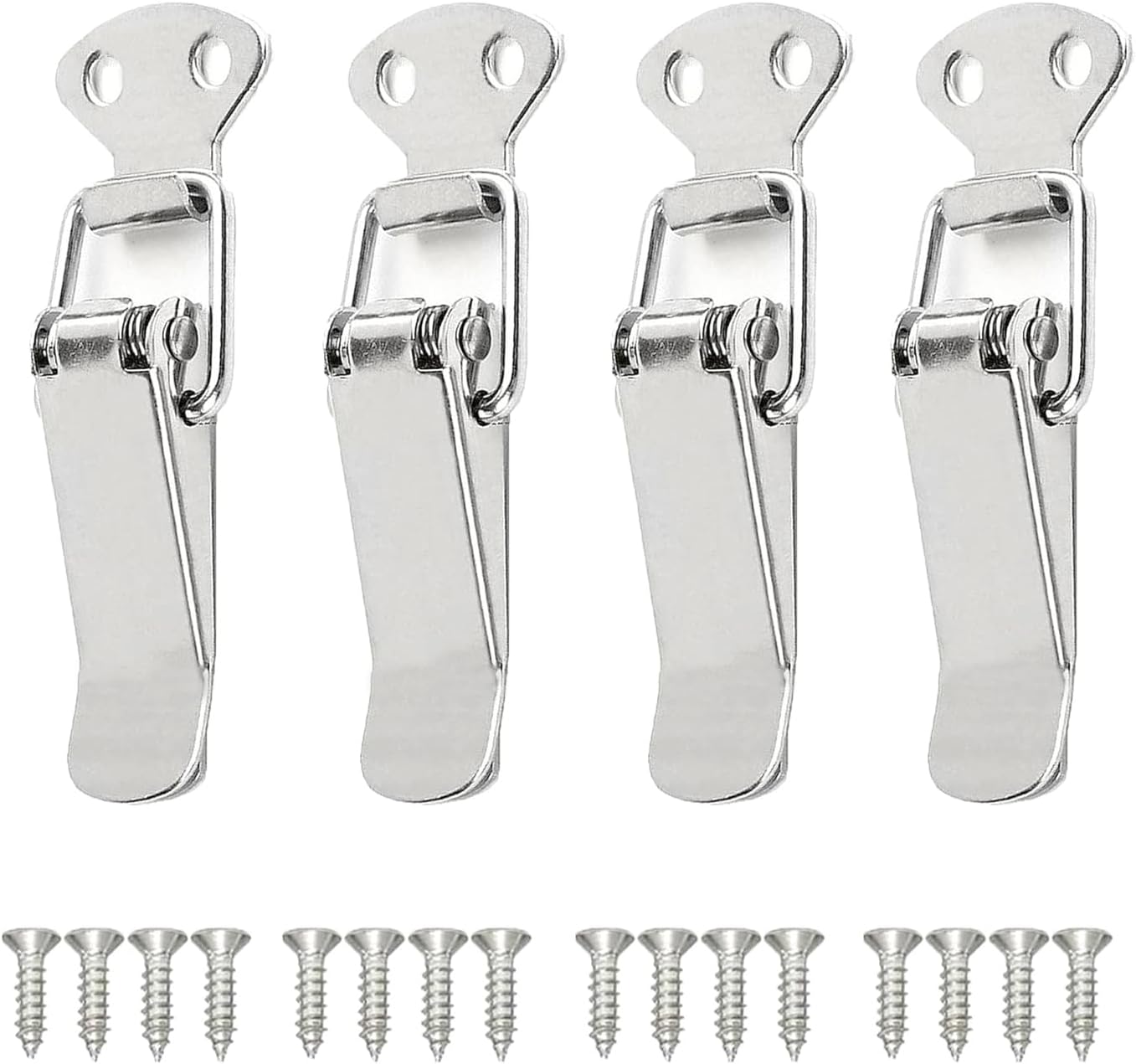 4PCS Heavy-Duty Stainless Steel Tension Clasp (56.5mm) - Spring Loaded ...