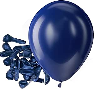 Amazon.com: Bezente Navy Blue Latex Party Balloons - 150 Pack 5 inch Matte Small Dark Blue ...