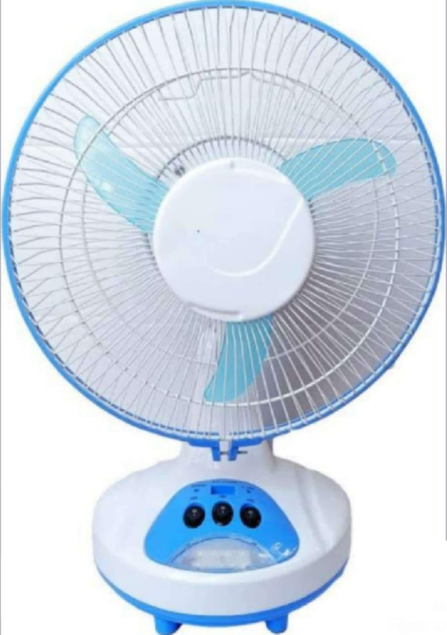 Buy Atoz store,12 inch Rechargeable Table Fan Operated by Charger/Solar ...
