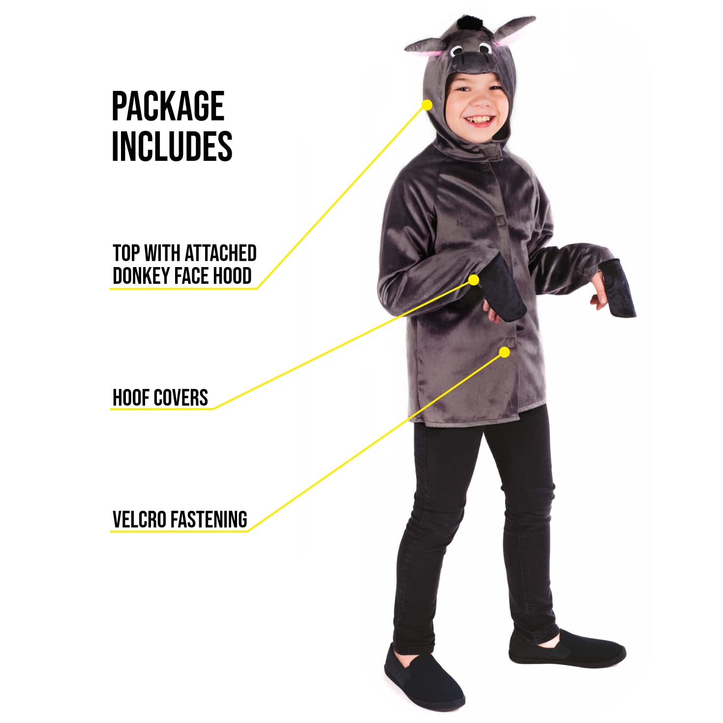 Fun Shack Kids Nativity Donkey Costume, Kids Donkey Costume Nativity ...