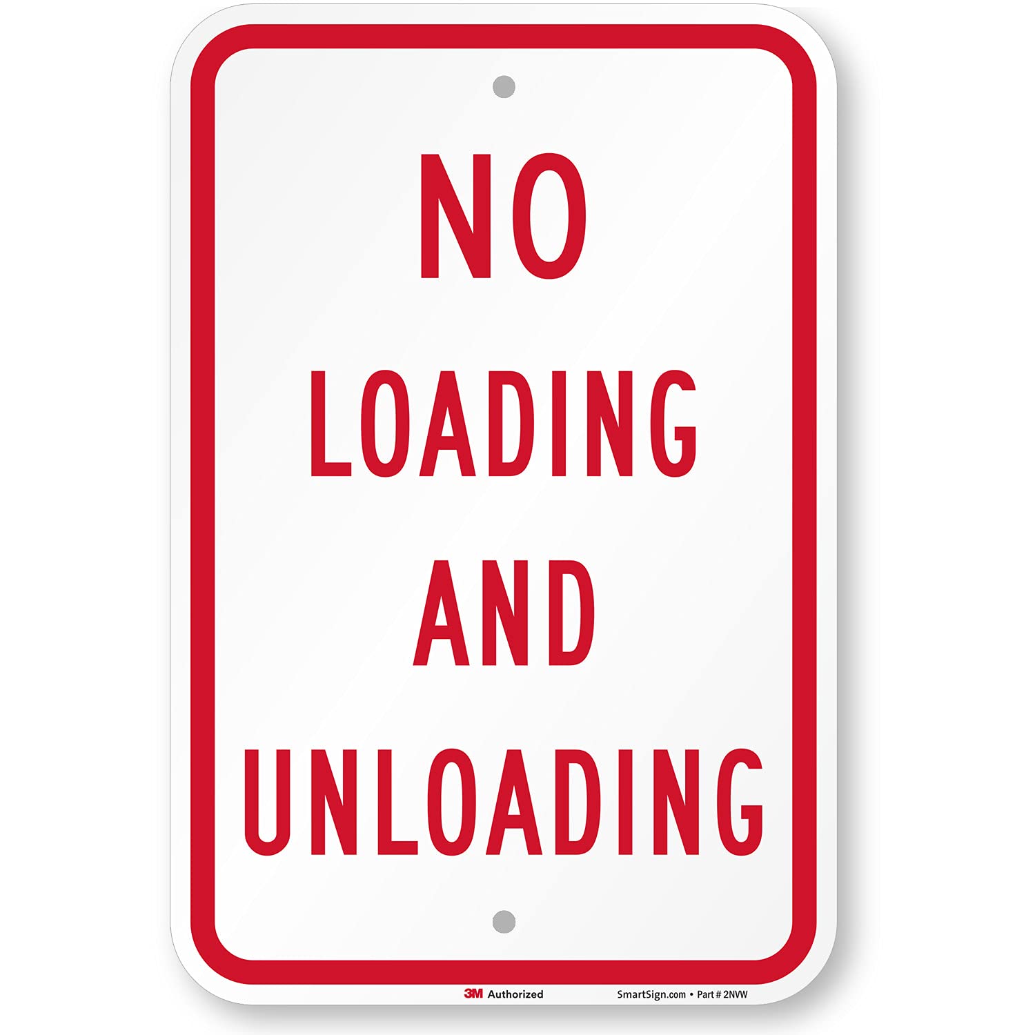 Amazon.com : SmartSign 18 x 12 inch “NO LOADING AND UNLOADING" - Metal ...
