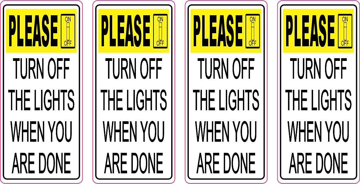 Amazon.com: OSHA Notice Signs - Please Turn Off The Lights When You ...