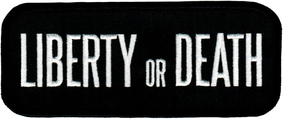 Amazon.com: Liberty Or Death Embroidered Patch Patriotic American Iron ...