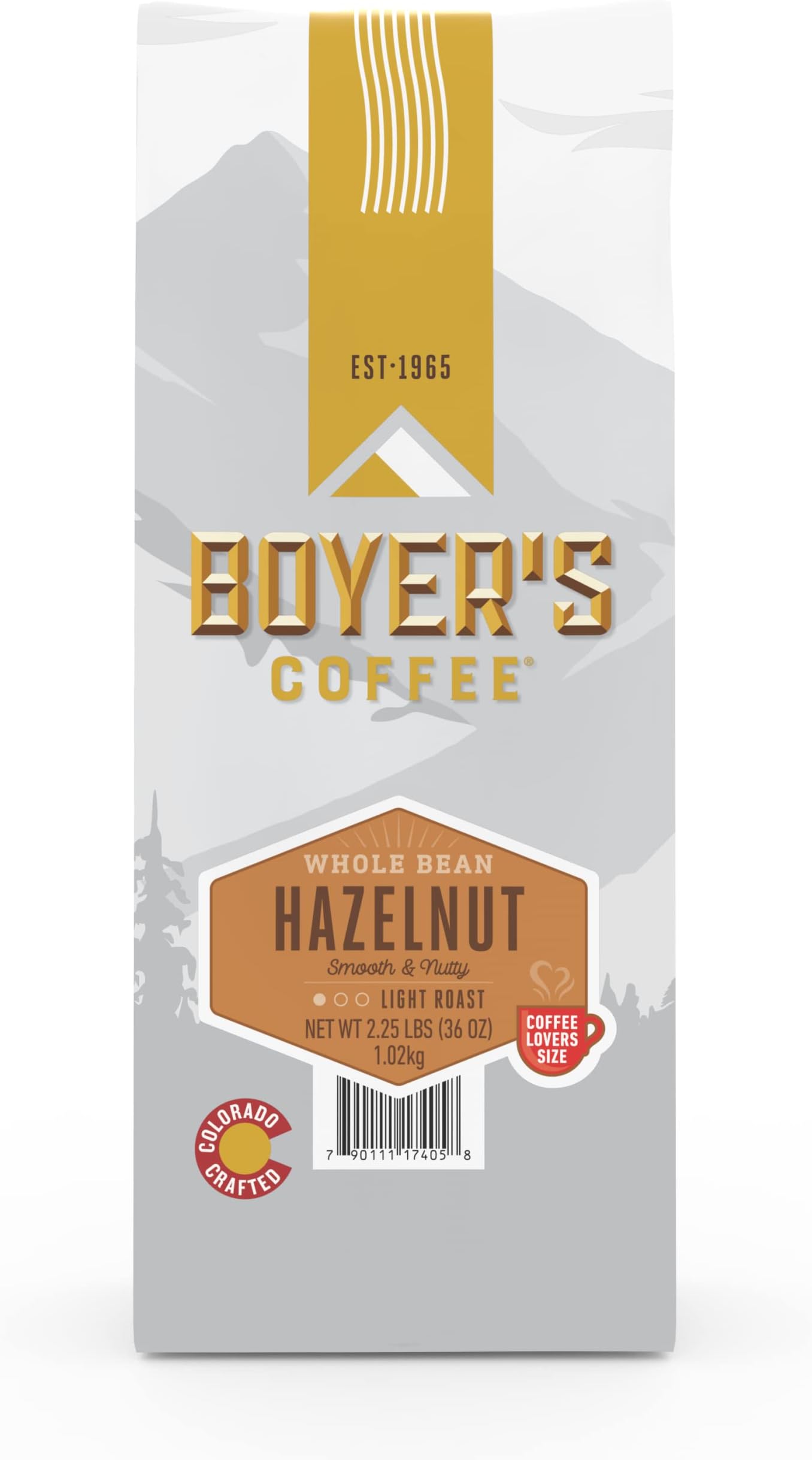 Amazon.com : Boyer's Coffee, Hazelnut Coffee, Light Roast Flavored ...