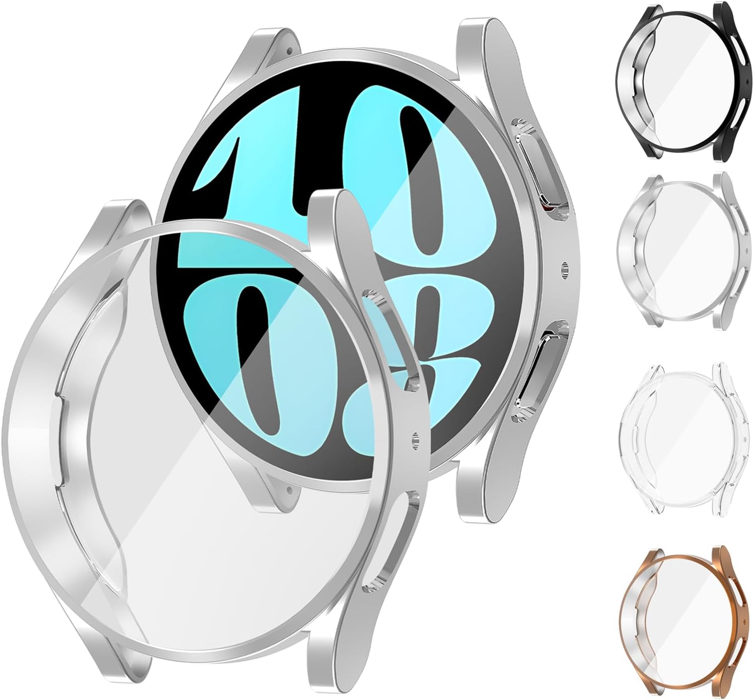 Amazon.com: 4 Pack for Samsung Galaxy Watch 6 Bluetooth 40mm 44mm ...