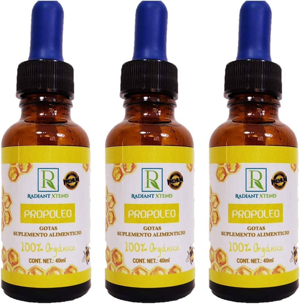 KIT DE 3 PROPOLEOS ORGANICOS EN GOTAS CONCENTRADO 100% NATURAL : Amazon ...