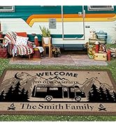 Amazon.com: CafeTime Custom Camping Rug Making Memories RV Trailer ...