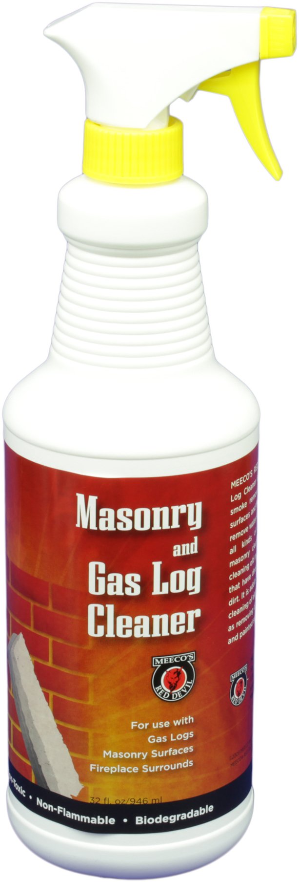Amazon.com: MEECO'S RED DEVIL 32 oz Gas Log and Masonry Cleaner : Home ...