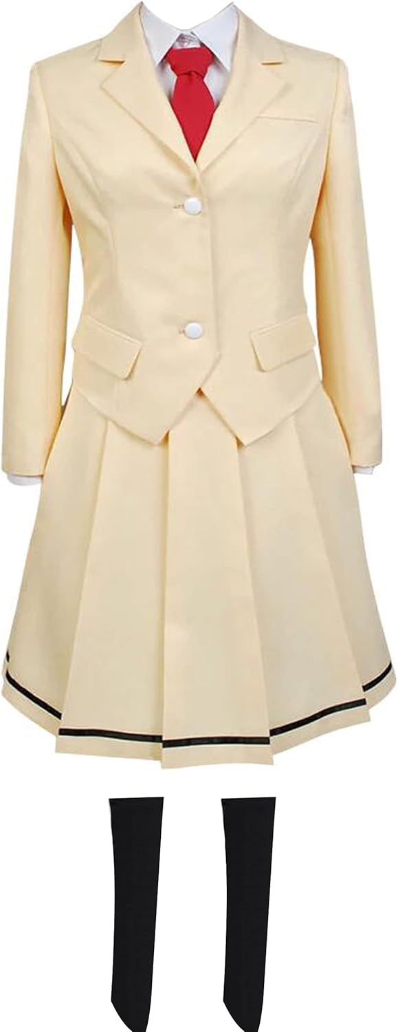 Amazon.com: Nsoking Anime Cosplay Watamote Costume School Uniform Dress ...