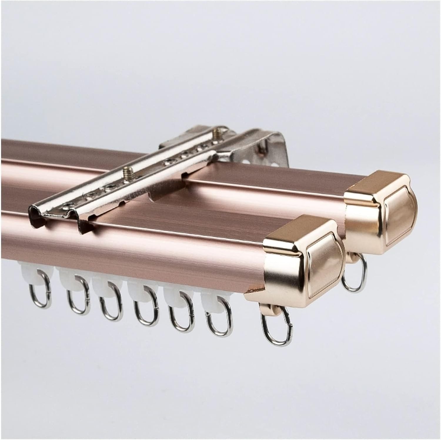 Heavy Duty Double Curtain Track System For Ceiling Or Wall Mounted ...