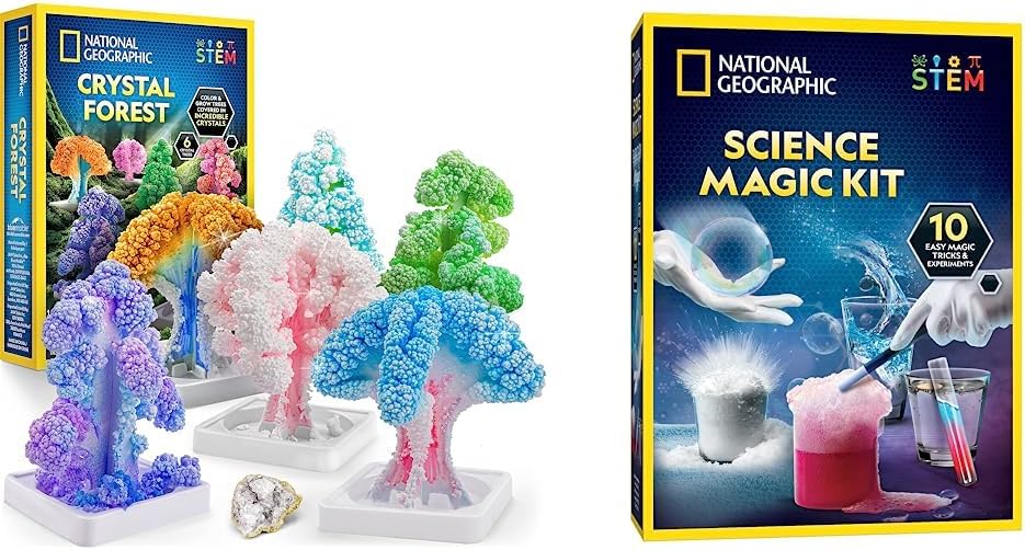 Amazon.com: NATIONAL GEOGRAPHIC Craft & Magic Set Crystal Growing Kit ...