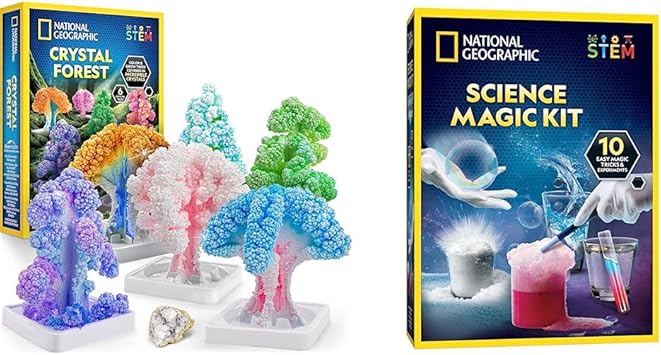 Amazon.com: NATIONAL GEOGRAPHIC Craft Kits for Kids - Crystal Growing ...