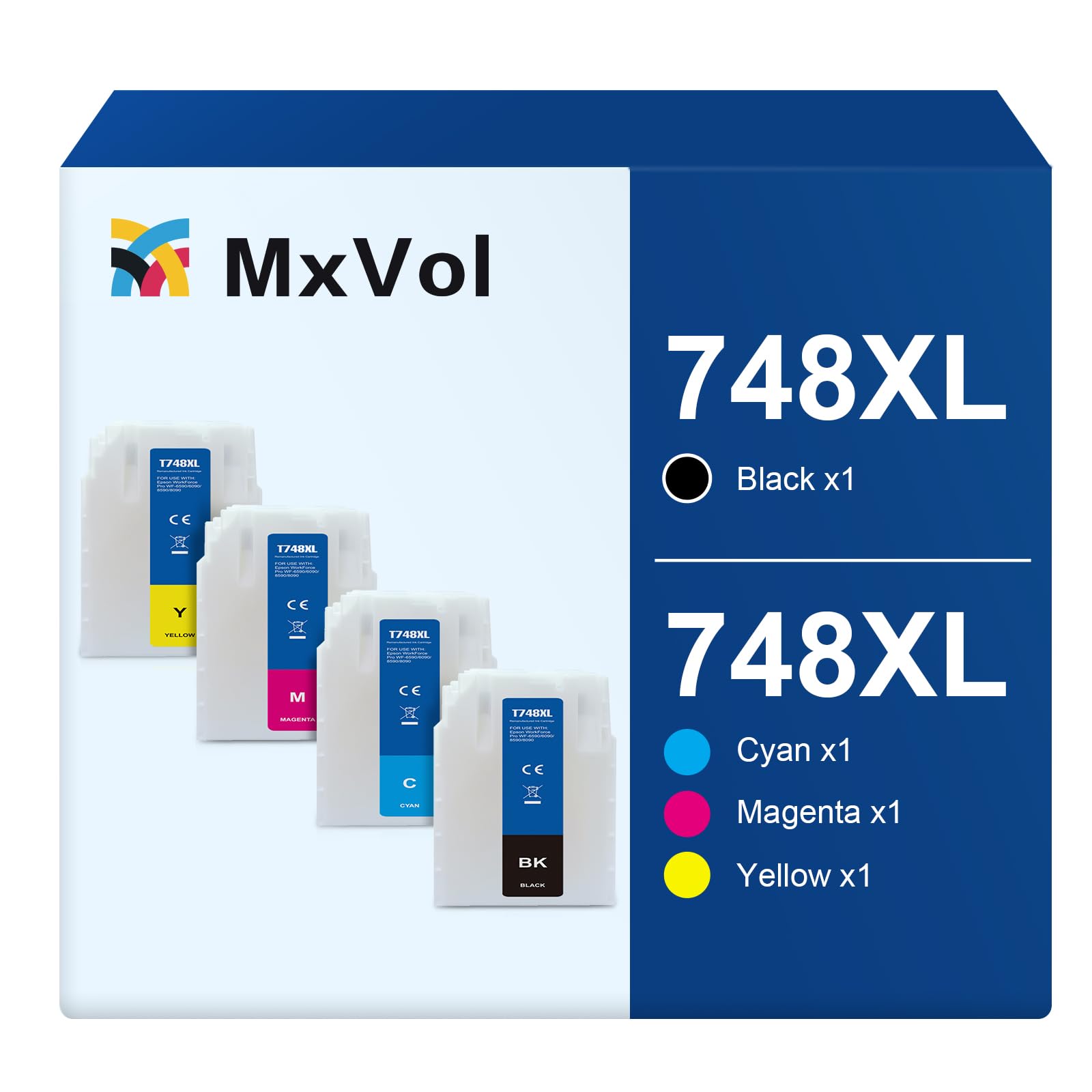 Amazon.com: 748XL 748 Ink Cartridges High Yield Remanufacture ...