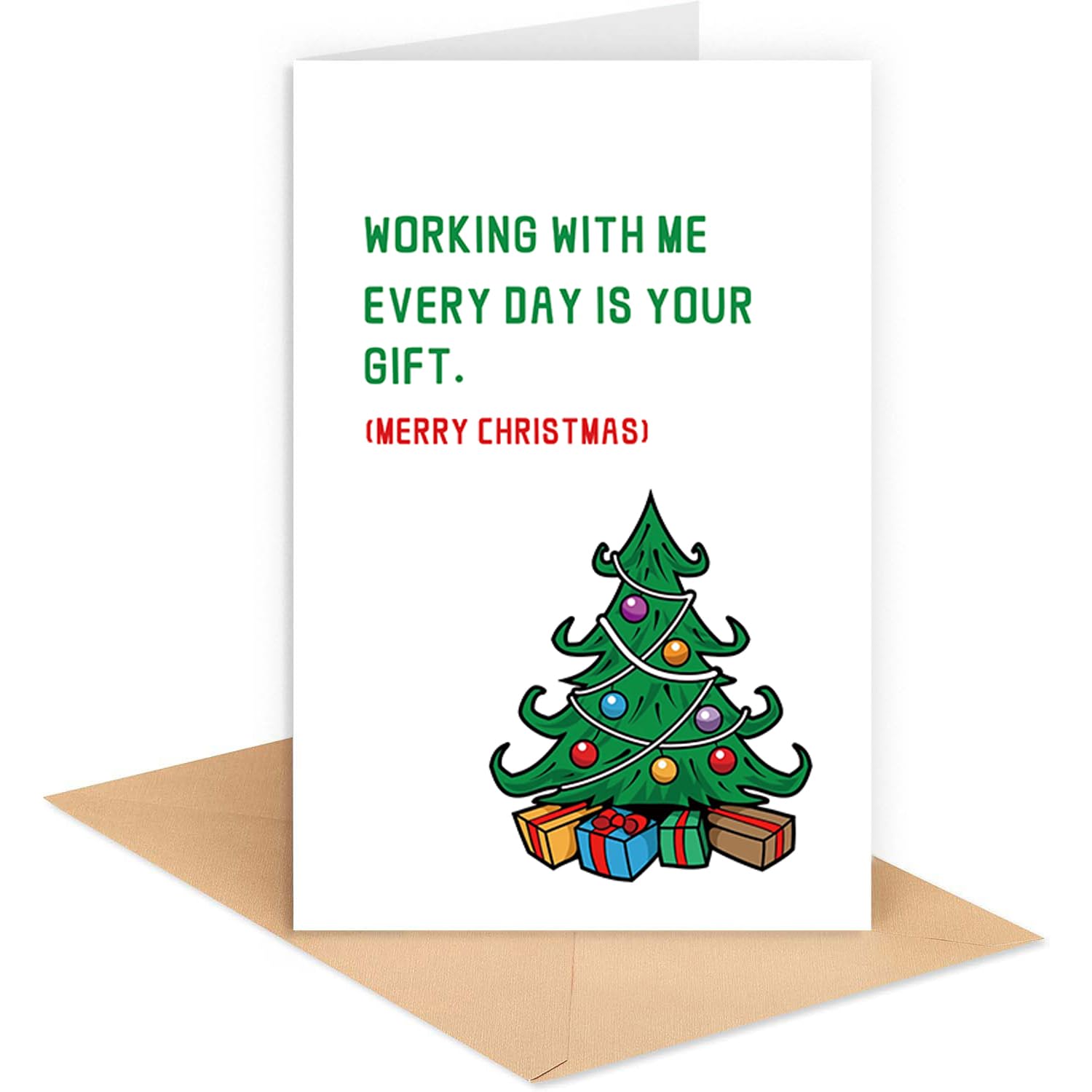 Amazon.com : JolinKoin Christmas Card for Coworkers Colleague, Coworker ...