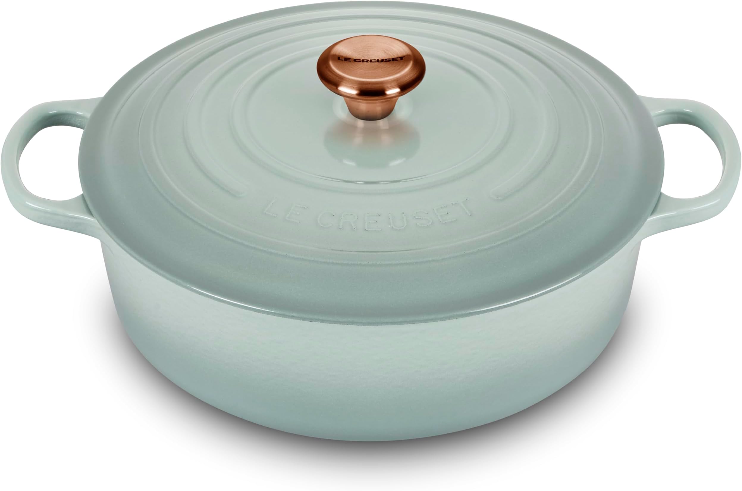 Amazon.com: Le Creuset Signature 6.75-quart Round Wide Oven with Copper ...