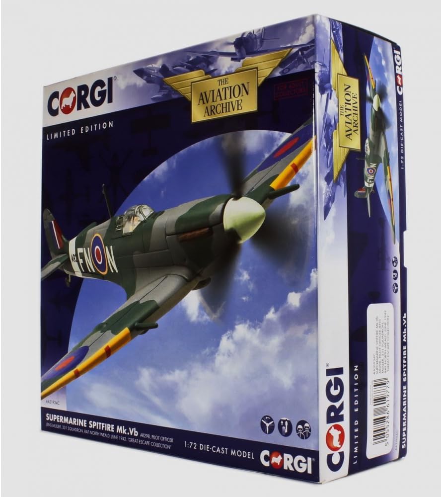 Amazon.com: Corgi Diecast Model - Supermarine Spitfire Mk Vb Plane ...