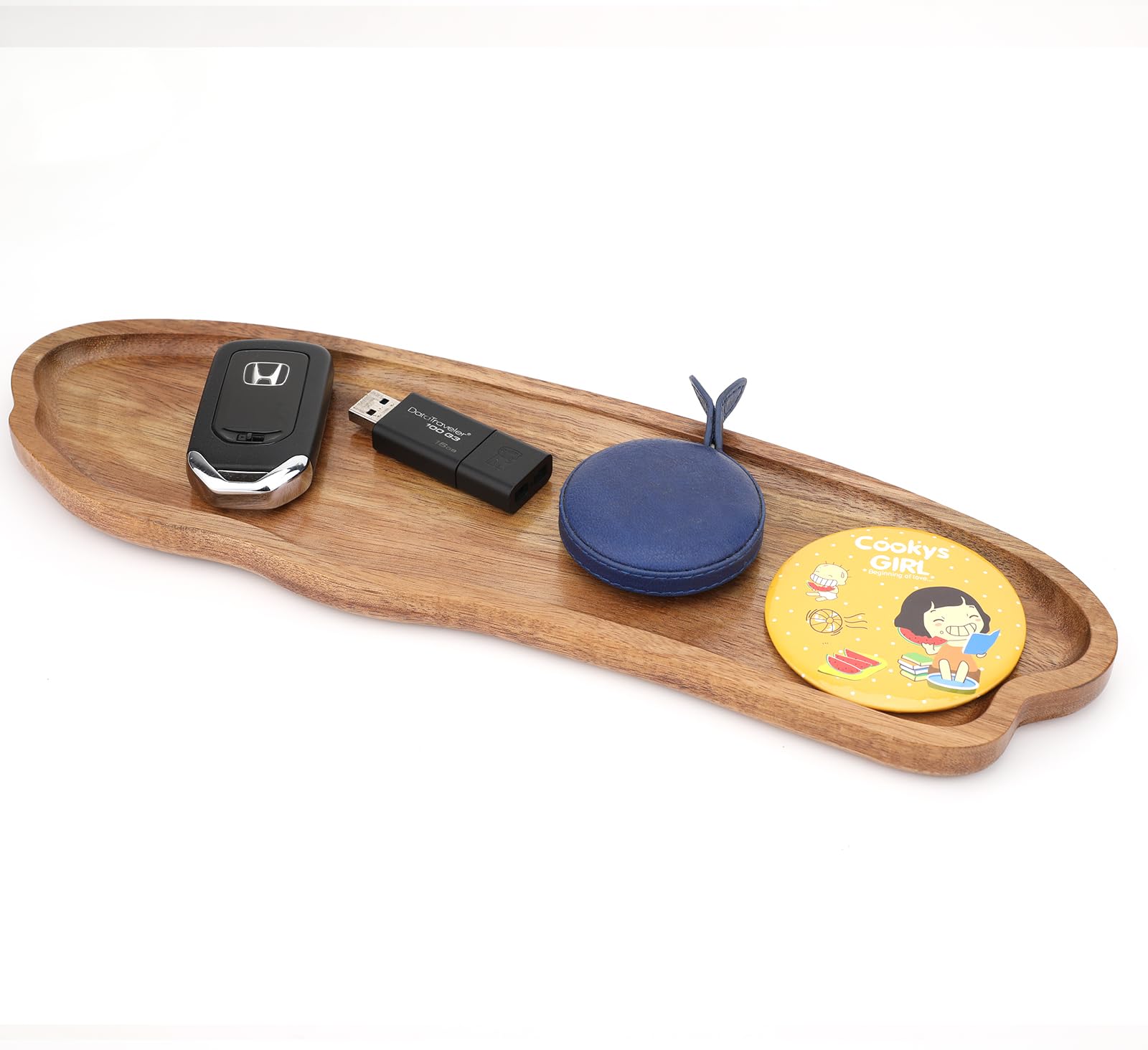 Snapklik.com : Fermus Wooden Tray 12.7 Inch Long Jewelry Dish Cosmetics ...