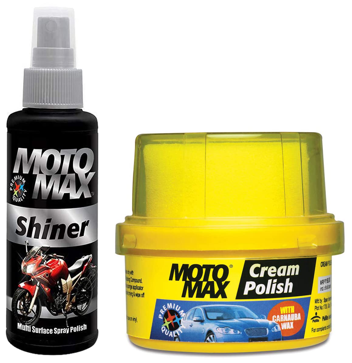 Motomax Shiner Multi surface Spray Polish 100 ml|Instantly Cleans ...