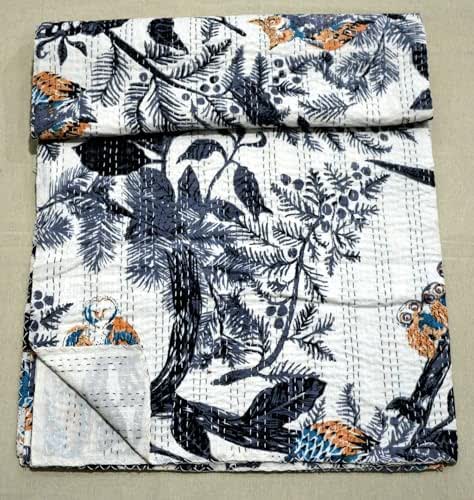 Amazon.com: Marusthali handmade indian quilt kantha quilts, boho quilt ...