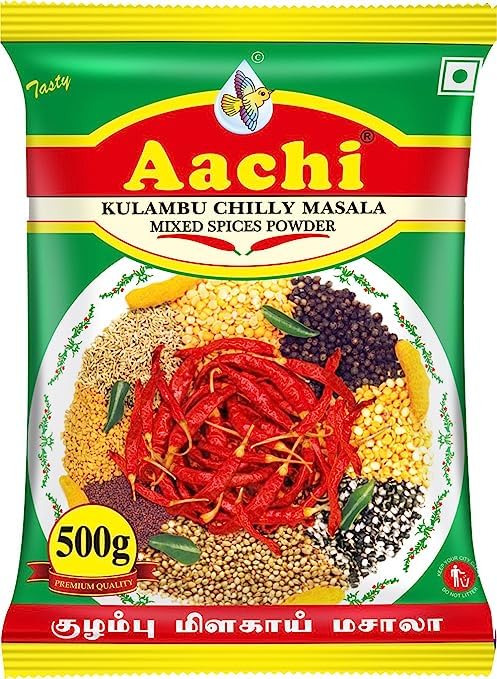 Aachi Kulambu Chilly Masala, 500G, Vegetable Masala - Powder : Amazon ...