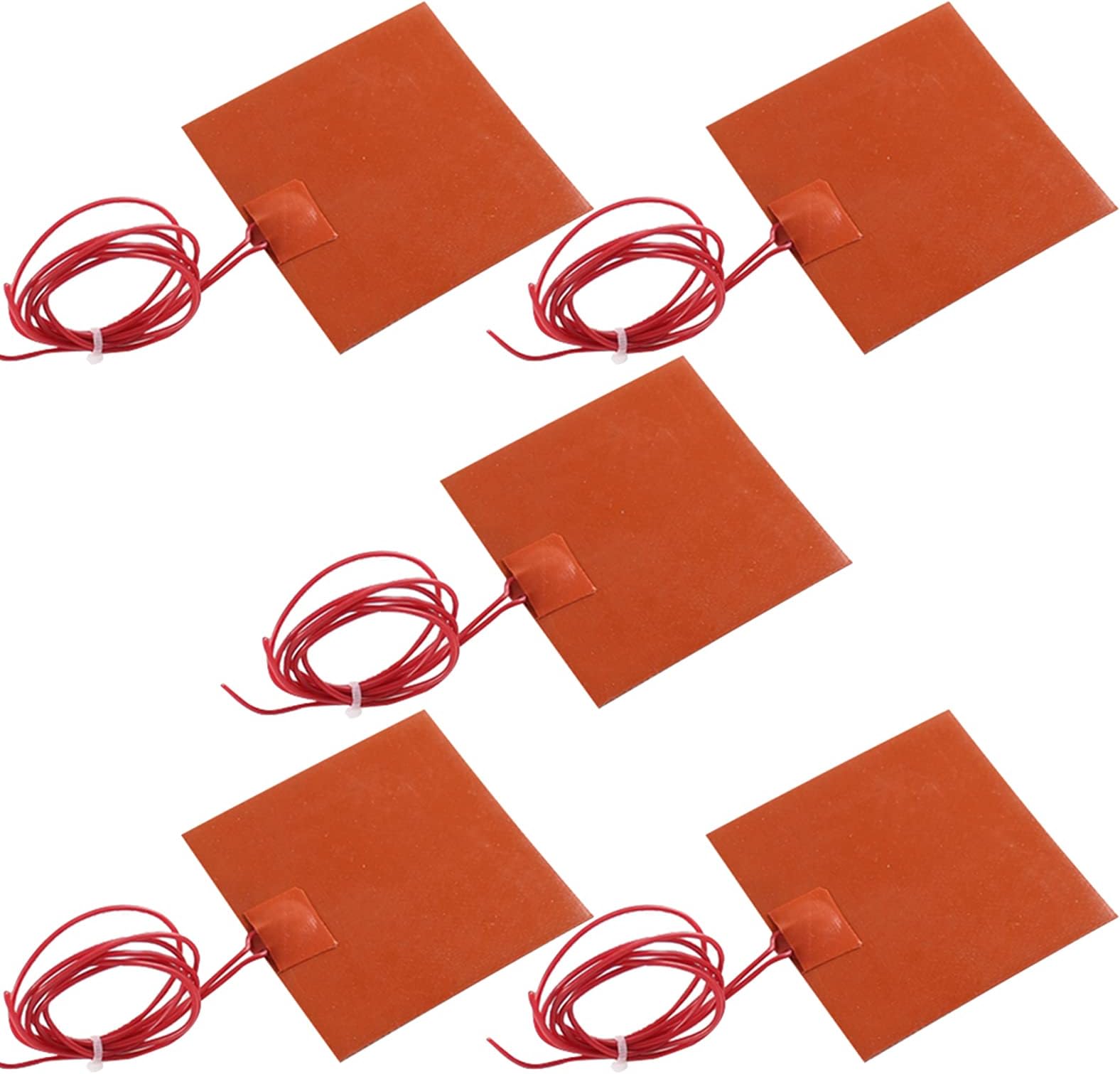 Amazon.com: Harissess 5PCS Electric Silicone Rubber Heating Pad,12V 7W ...