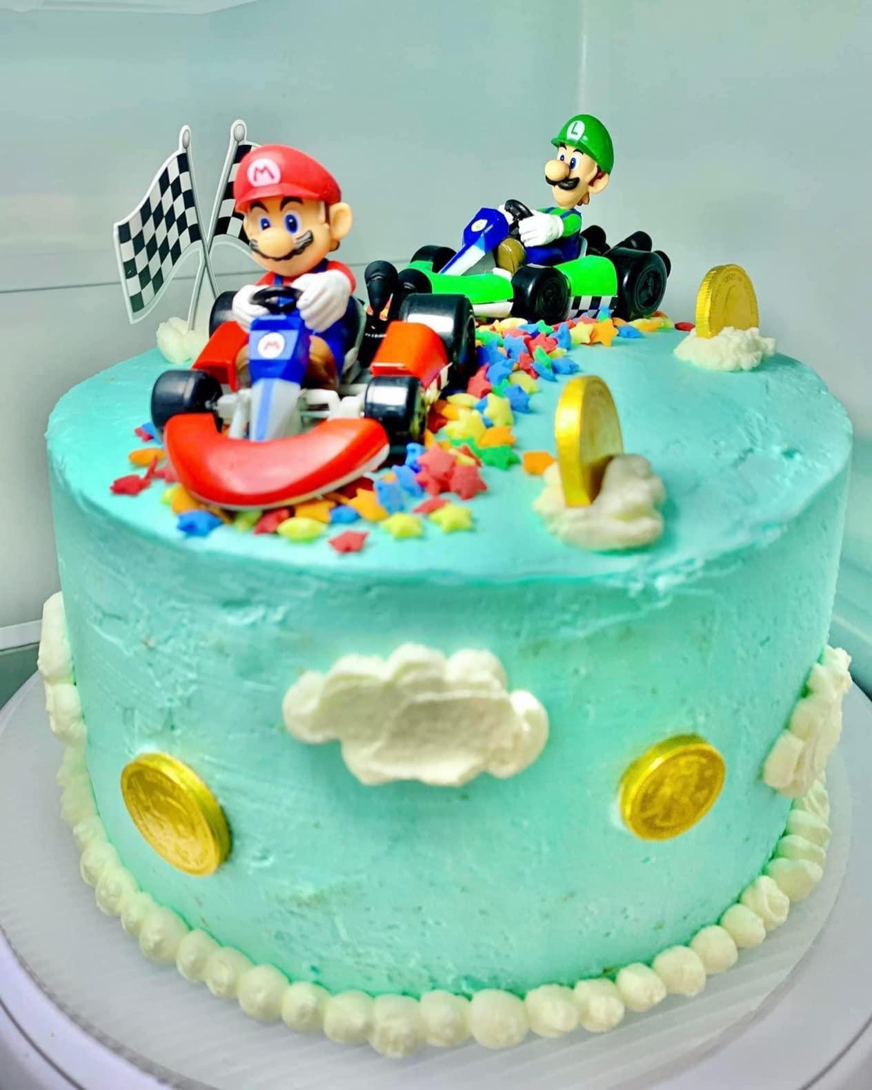 $2/mo - Finance DecoSet® Super Mario Kart Cake Topper, 2-Pc Cake Topper ...