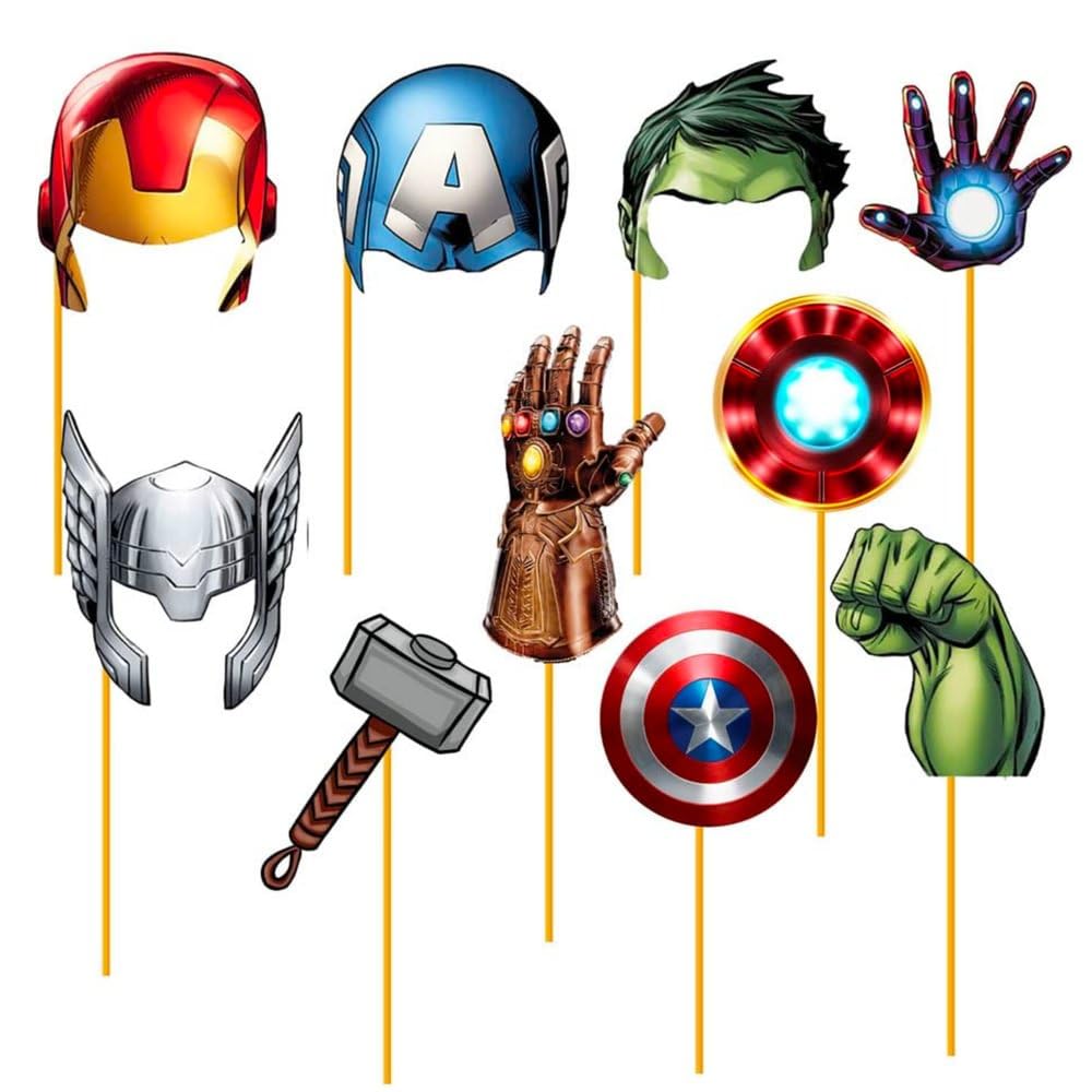 Marvel Avengers Photo Booth Props, 8pc : Amazon.ca: Electronics