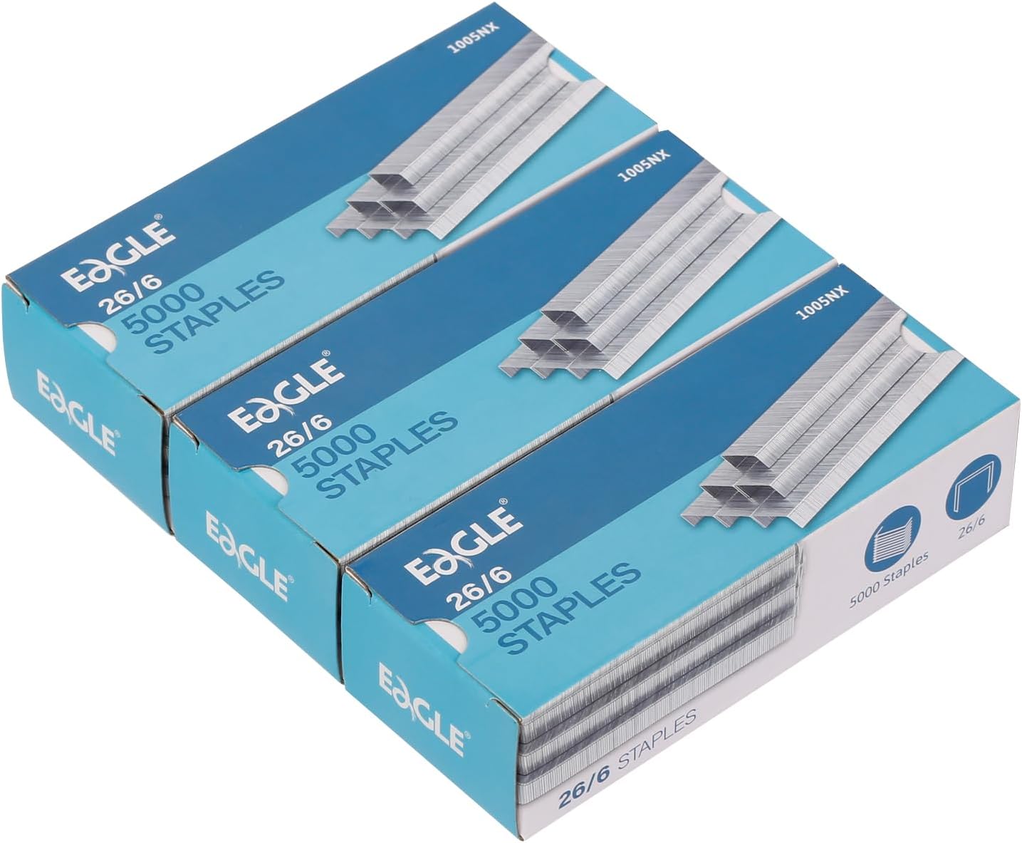 #26/6 Standard Staples - 1/4" Leg Length, 15000Count - Compatible with ...