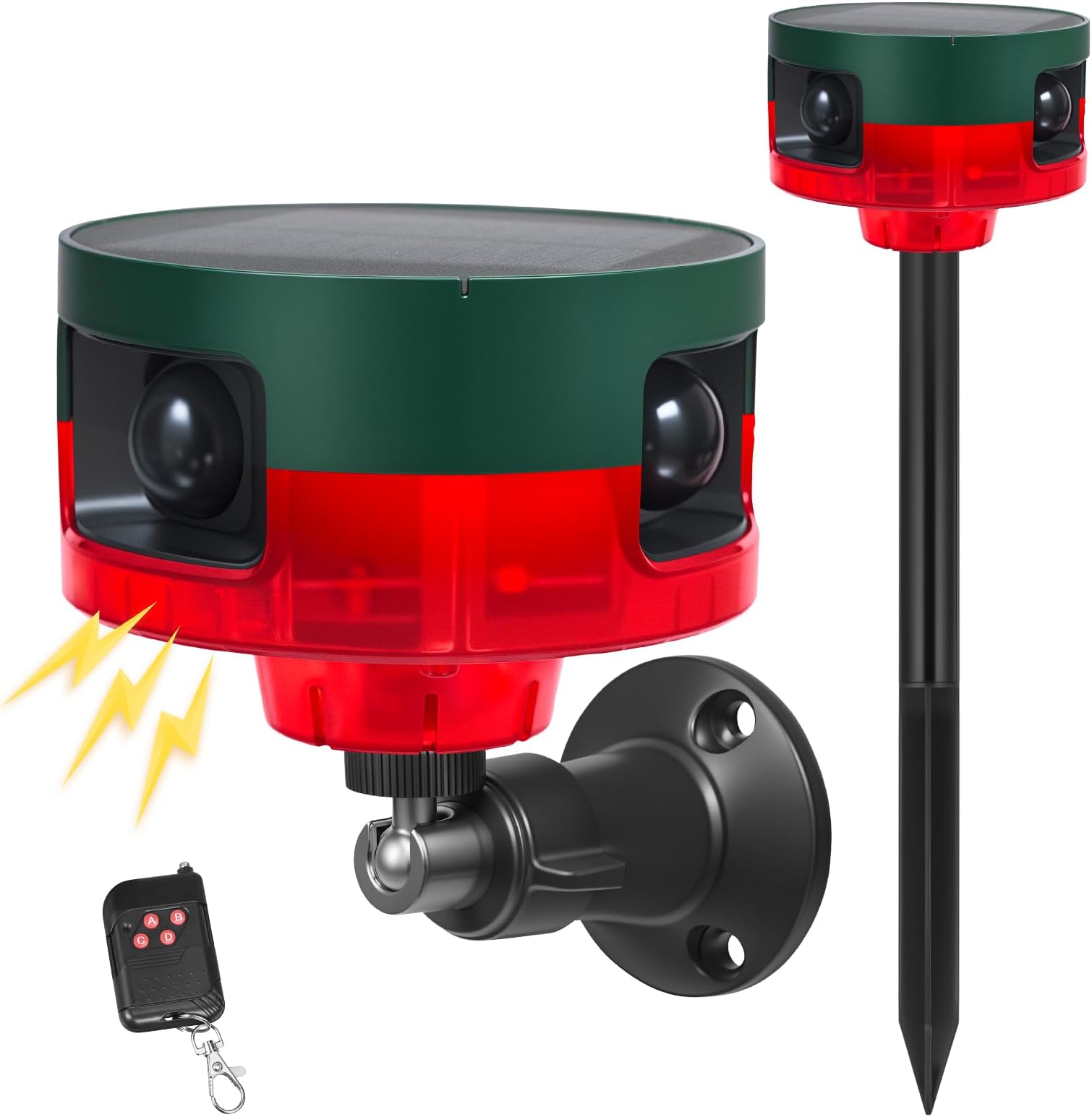 Amazon.com: Solar Alarm Motion Detector with Sound,Dog Barking Alarm ...