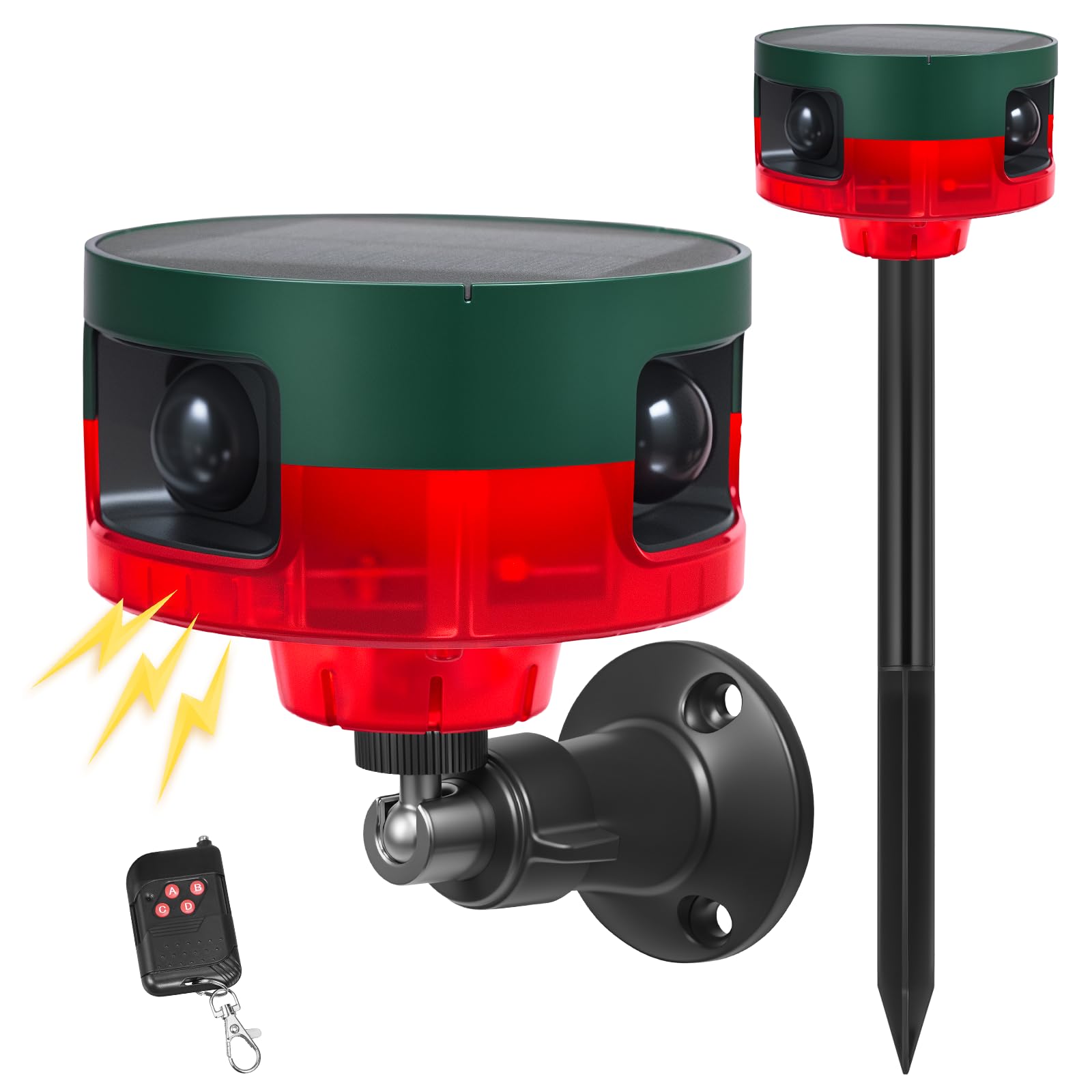 Amazon.com: Solar Alarm Motion Detector with Sound,Dog Barking Alarm ...