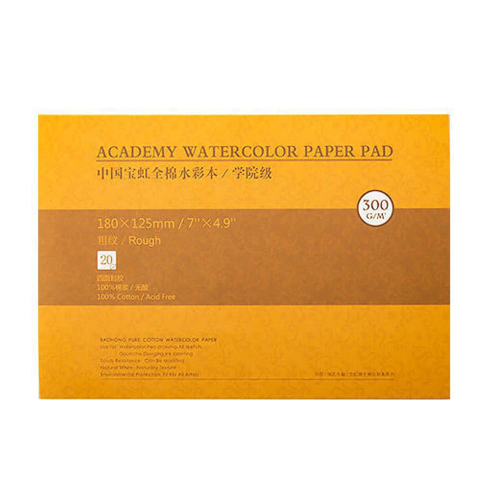 Amazon.com: MEEDEN 5×7" Cotton Watercolor Paper Block, Textured Surface ...