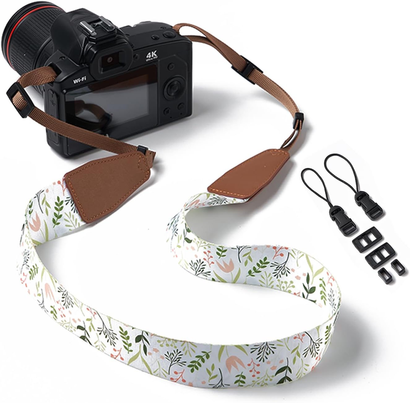Amazon.com : Alled Camera Strap Neck, Adjustable Vintage Floral PInk ...