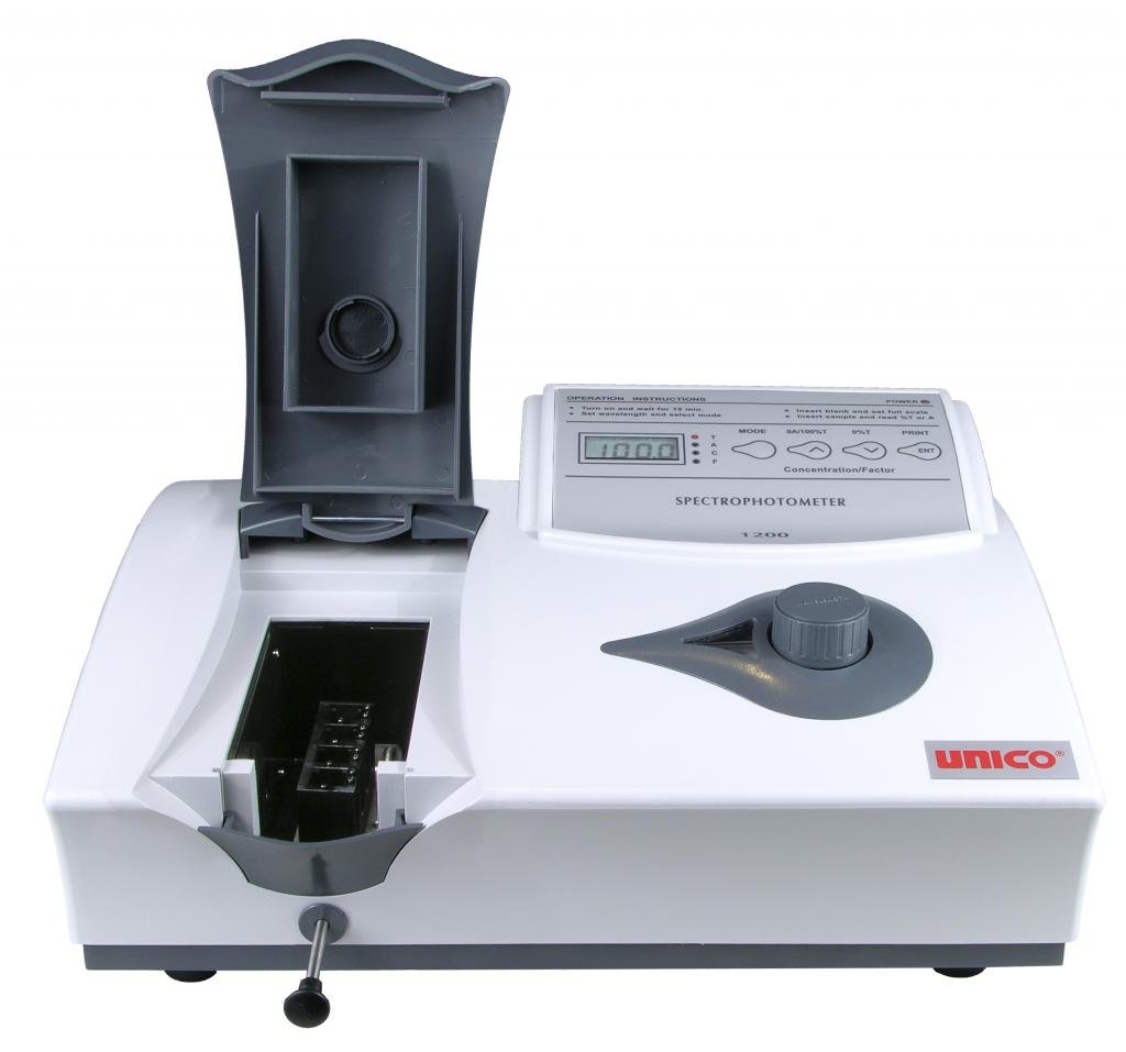 Unico Unico Model 1200 Spectrophotometer 5nm Bandpass Complete With 10 ...
