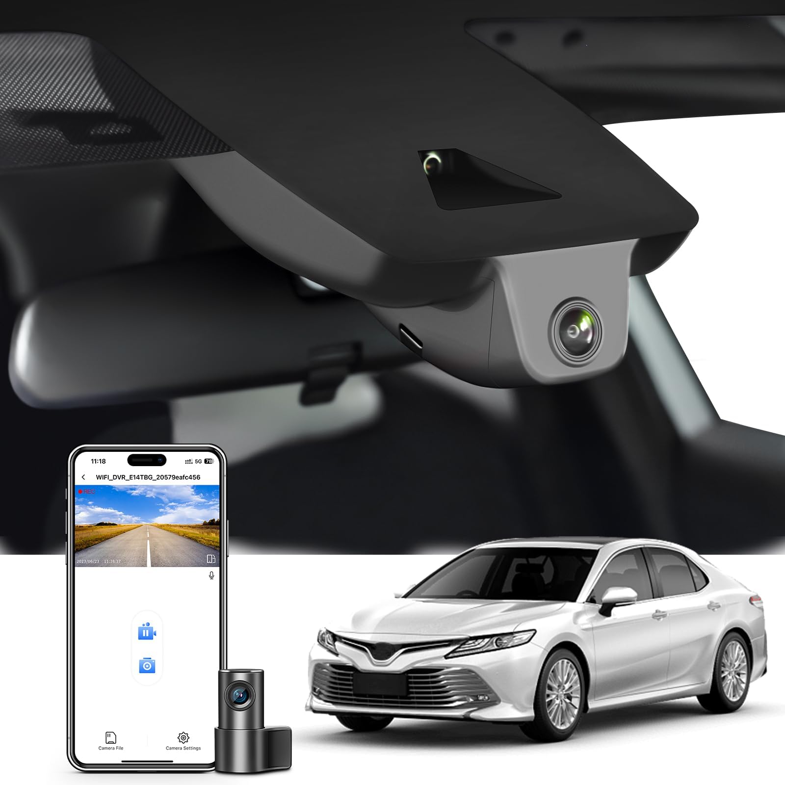 Amazon.com: Mangoal Front 4K & Rear 1080P Dash Cam Custom fit for GMC ...